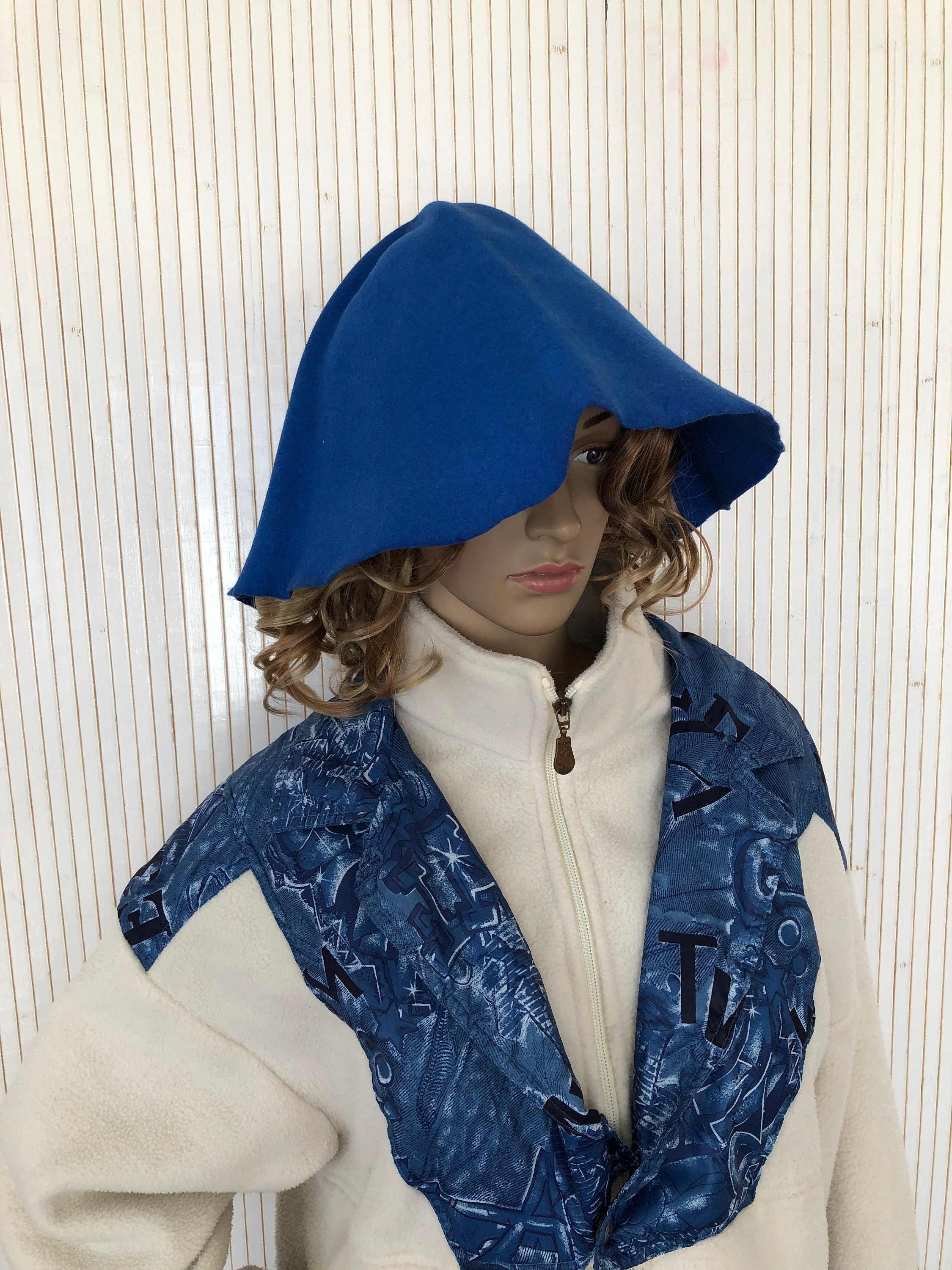 Felted Wool Hat Body Vintage Antique Headdress Minimalist Cone Bell ...