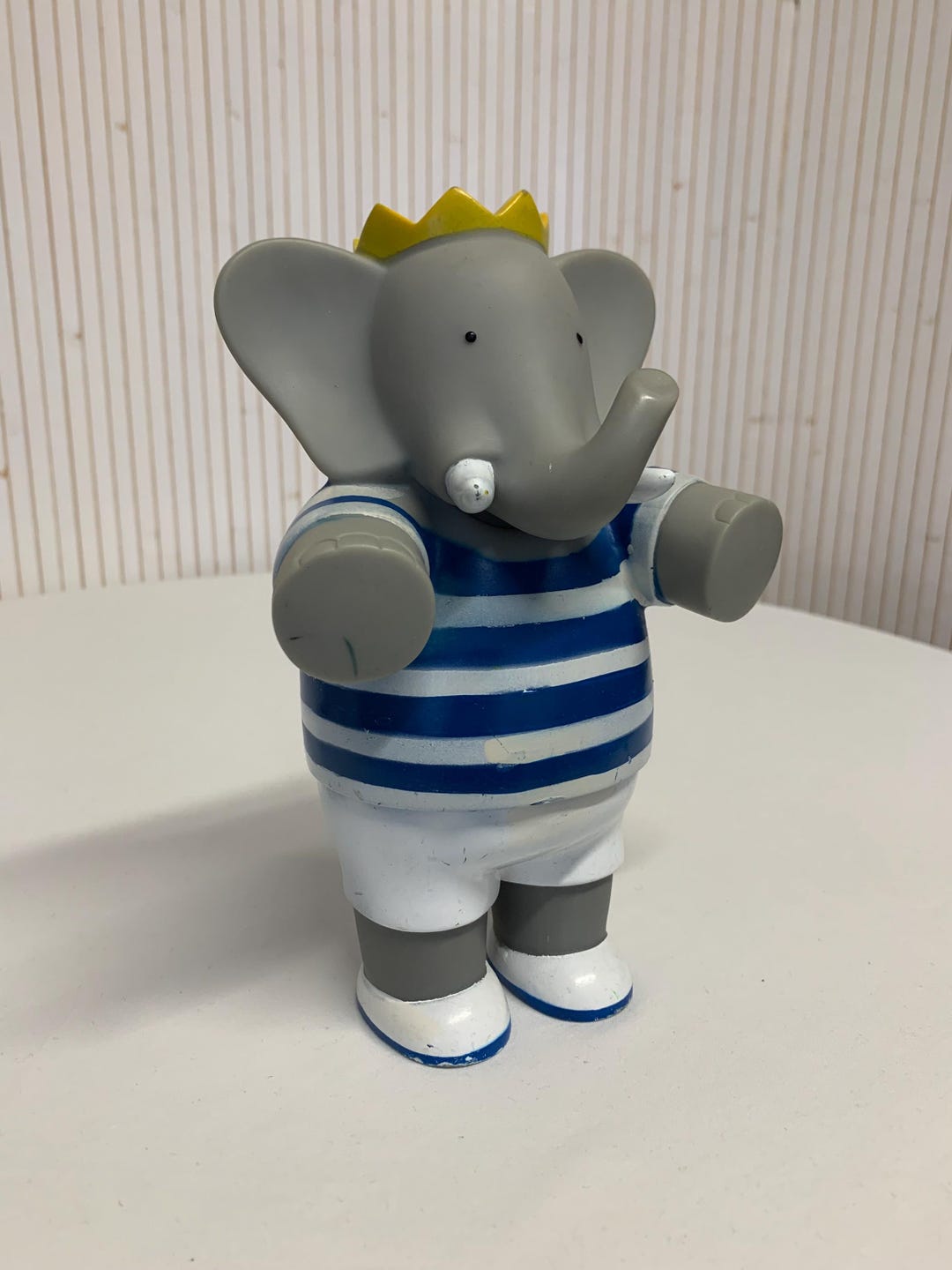 Vintage Babar the Elephant Toy Figurine 20cm Childhood Souvenir ...