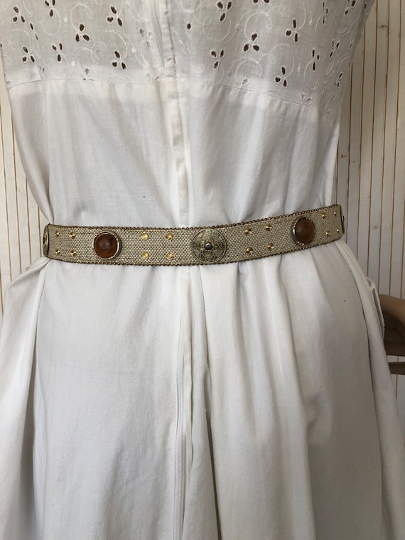 Vintage Decorated Belt Elite Fresno California Leathe… - Gem