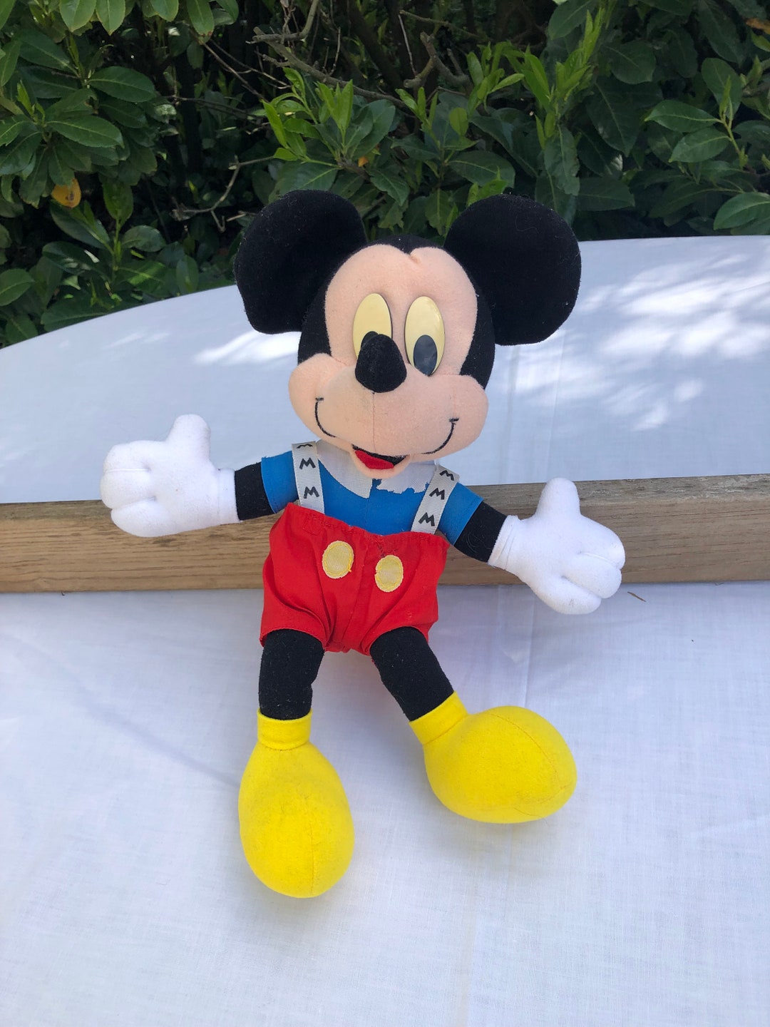 Vintage Mickey Mouse Plush Mattel Childhood Memory Plush in Overalls - Etsy