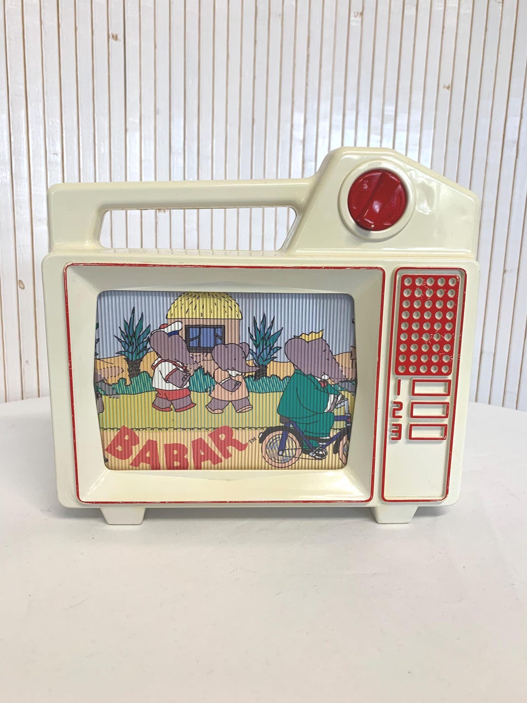 Babar Music Box, Musical Television, Baby Lullaby, Vintage Collectible ...