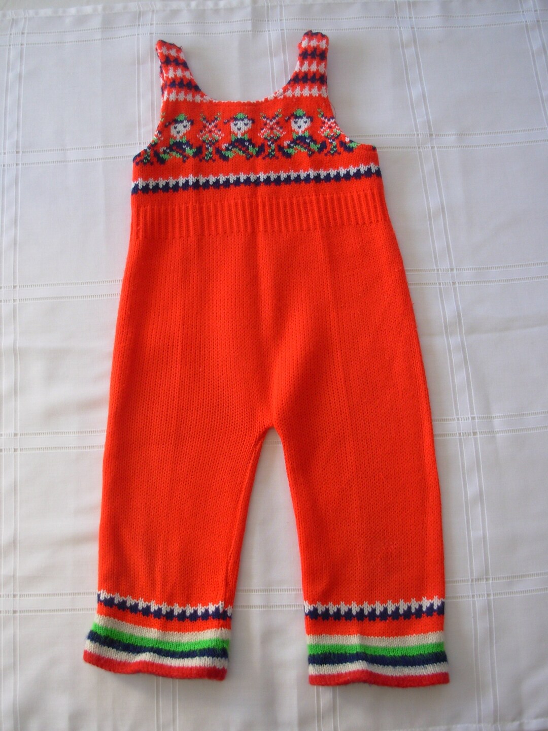 Combination Salopette Bébé Vintage Années 60/70 Red 12/18mois Made in ...