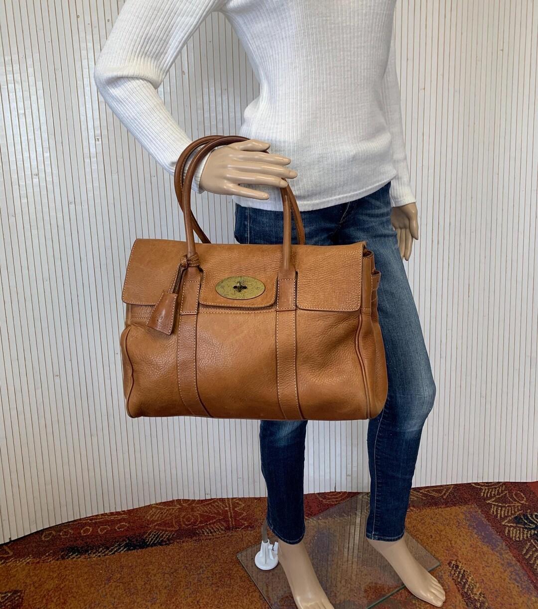 Mulberry Vintage Weekend Bag in Camel Brown Leather Travel Bag Made in ...