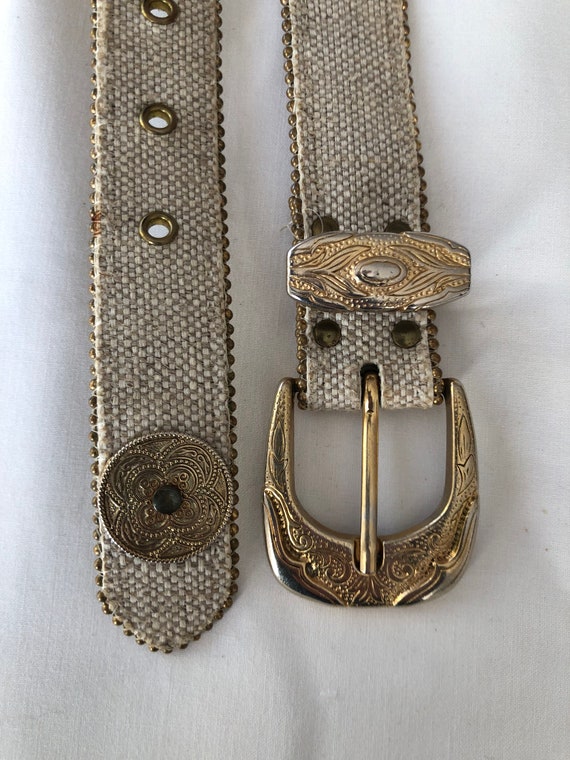 Vintage Decorated Belt Elite Fresno California Leathe… - Gem