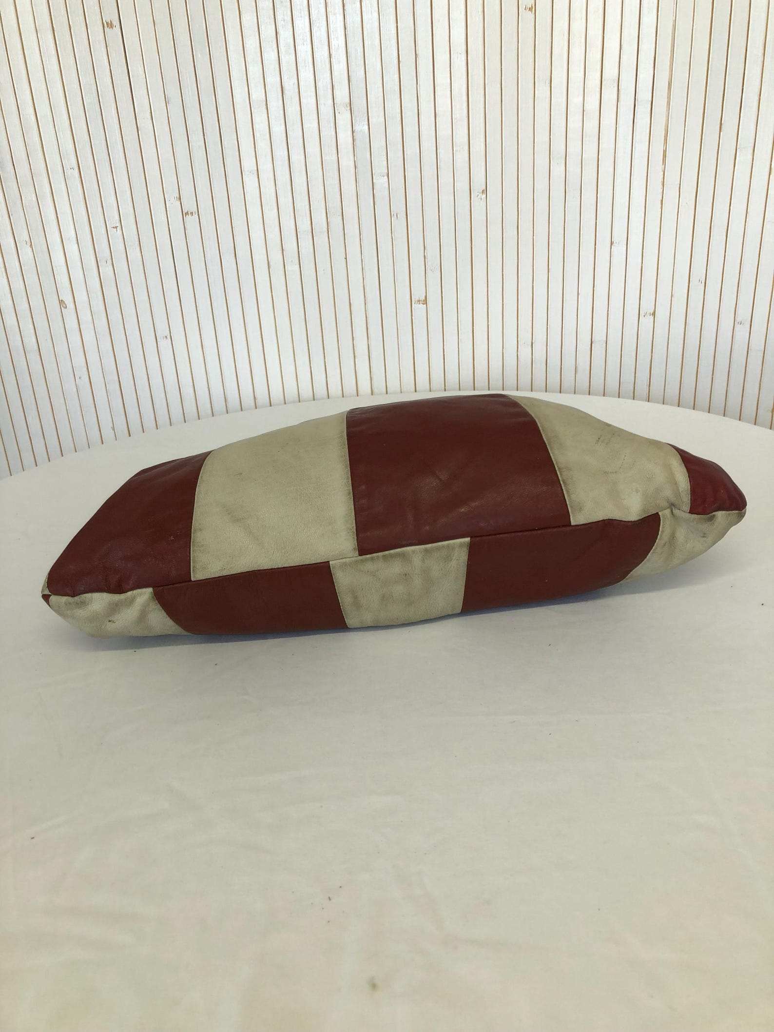 Vintage Two-tone Rustic Women's Bag Bakelite Handle Brown and Beige ...