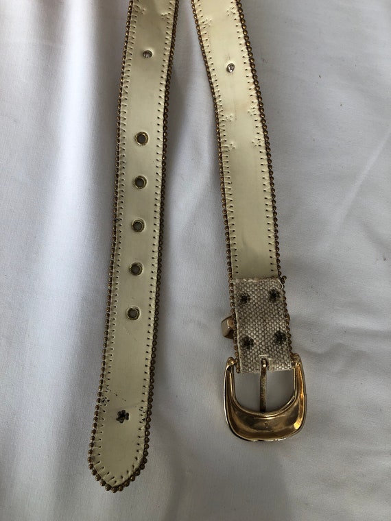 Vintage Decorated Belt Elite Fresno California Leathe… - Gem