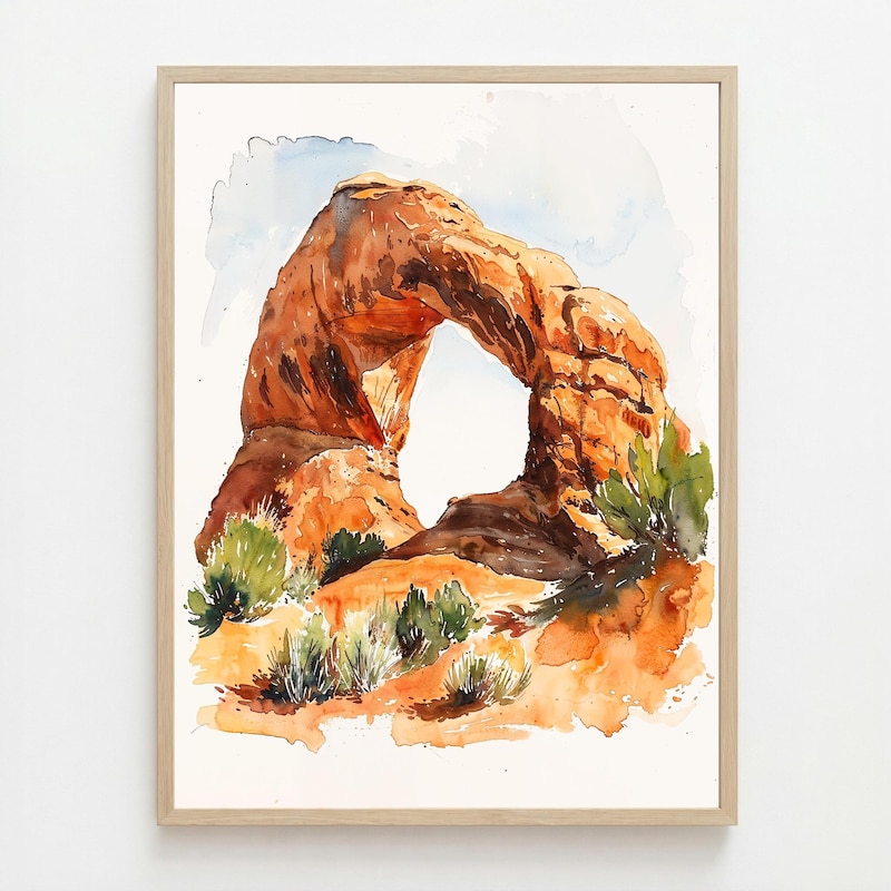 Moab Watercolor Art - Etsy