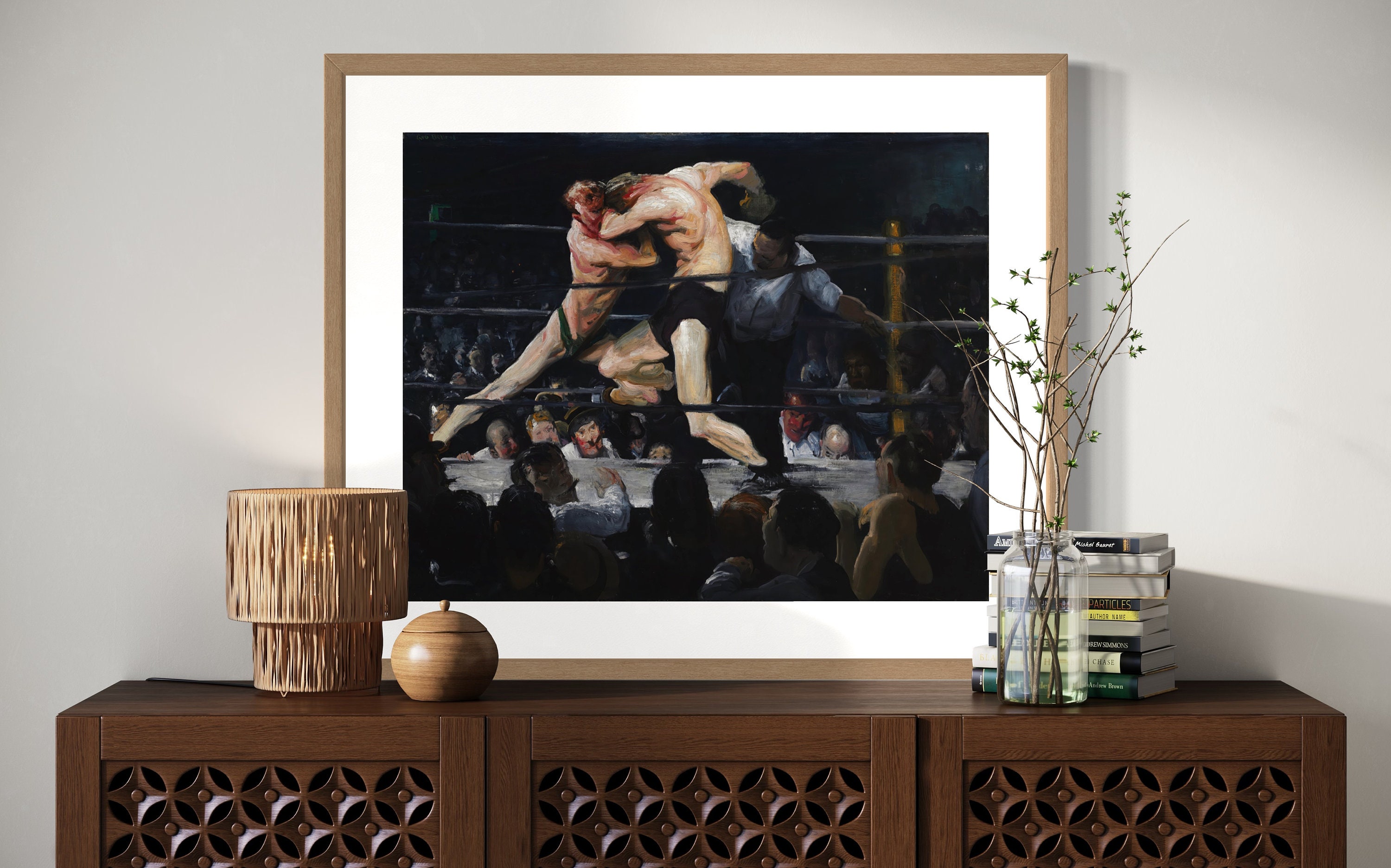 George Bellows Printable Art - Vintage Boxing Painting - Stag at ...