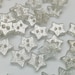 10 Gold or Silver Star Buttons 13mm 1/2 Inch Acrylic Stars Sewing ...