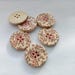 4 Large Dusky Pink Rose Flowers Sewing Buttons 30mm (1 1/8") Large ...