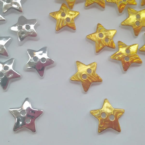 Star Shaped Buttons - Etsy