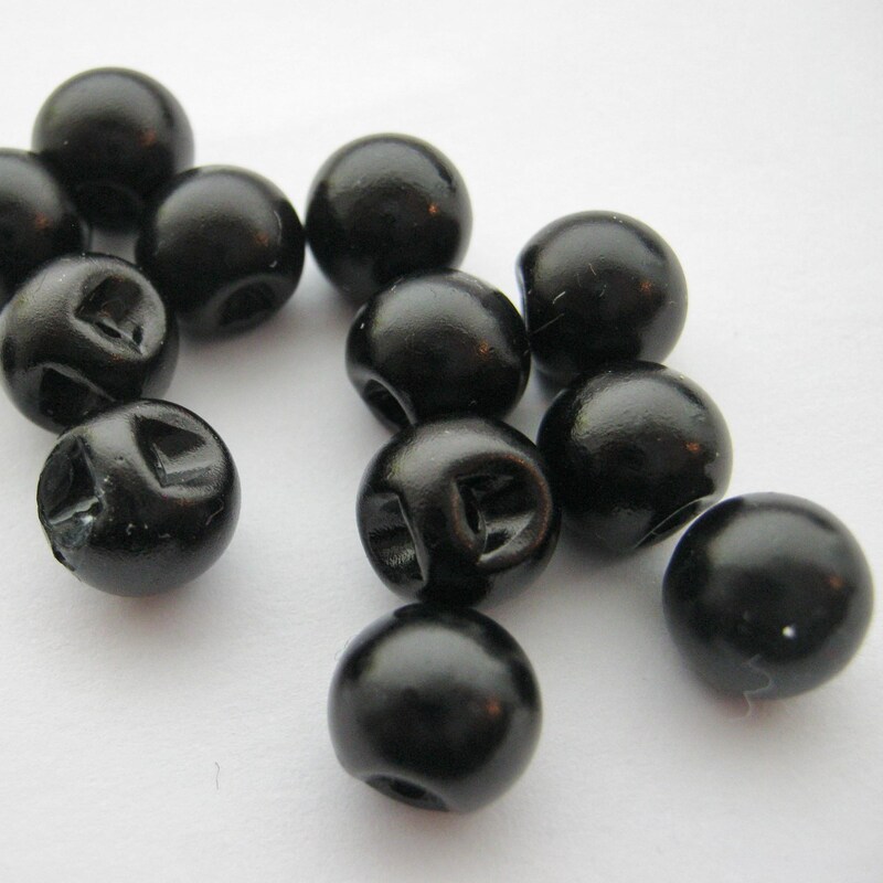 Black Ball Buttons - Etsy UK