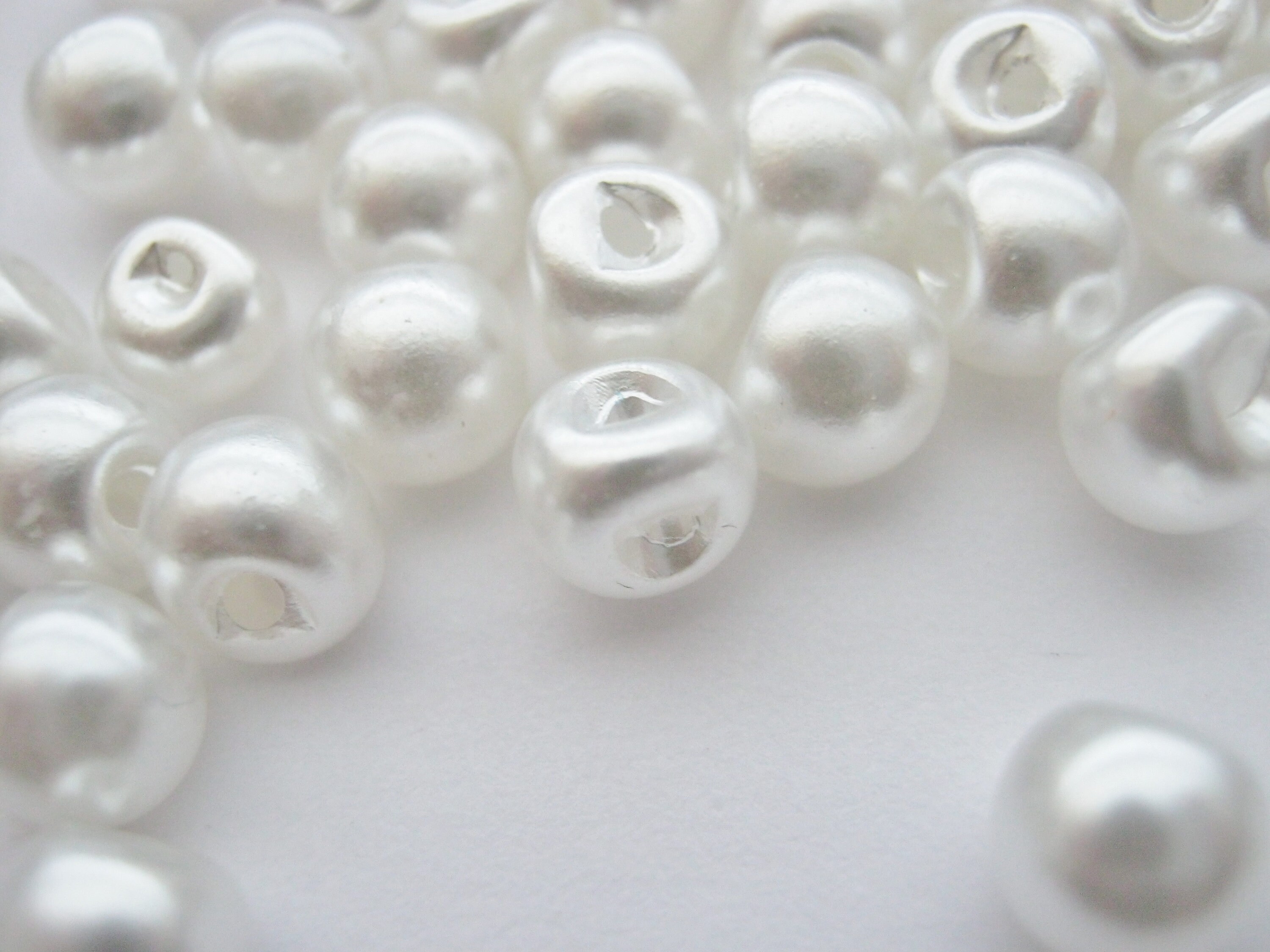 10mm Ivory or White Pearl Sewing Buttons 3/8 Sideways - Etsy