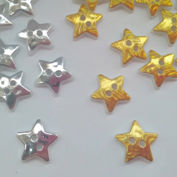 Star Buttons - Etsy