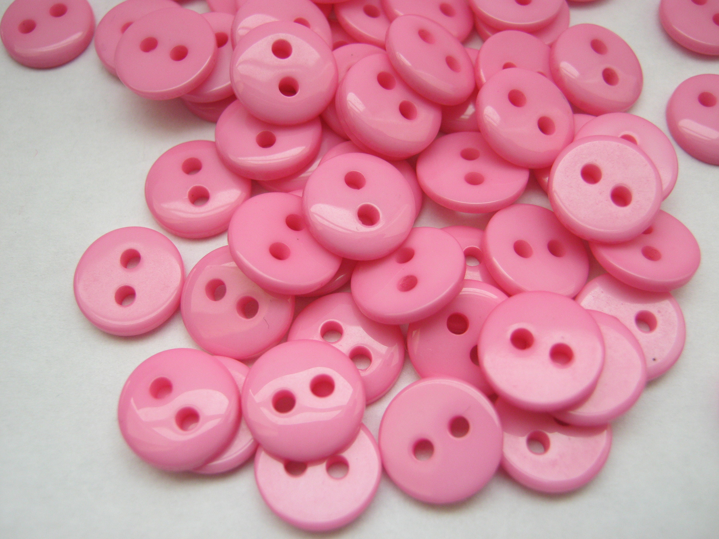 Pink Sewing Button