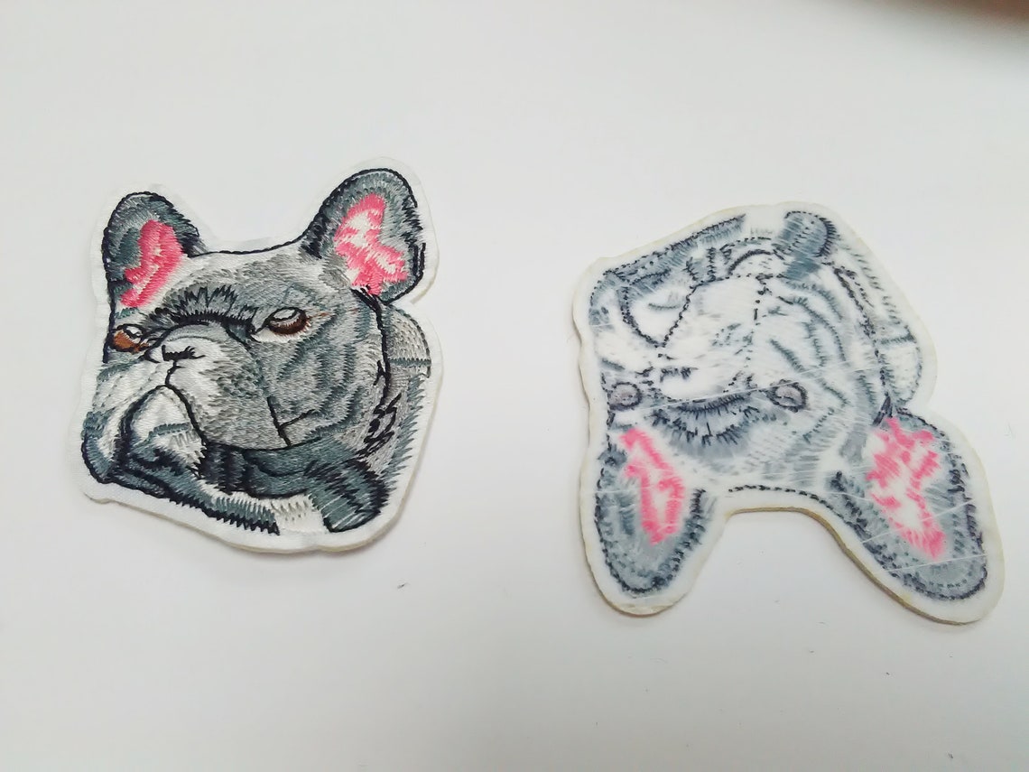 French Bulldog Patches Iron on or Sew on 8cm 3 - Etsy