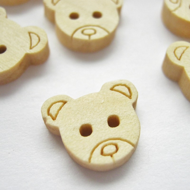 Teddy Bear Buttons 1/2 - Etsy