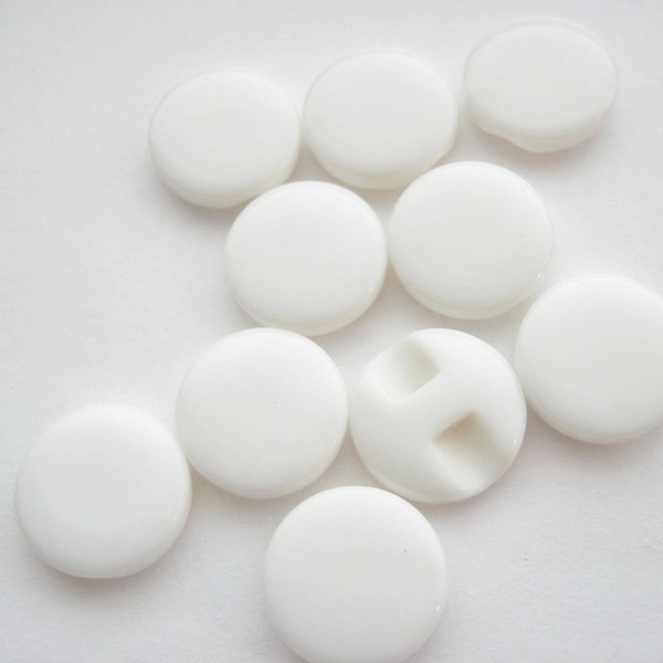 White Buttons - Etsy
