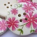4 Large Dusky Pink Rose Flowers Sewing Buttons 30mm (1 1/8") Large ...