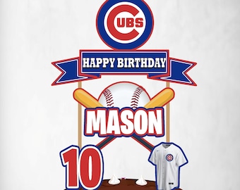 Cubs Birthday Banner - Etsy
