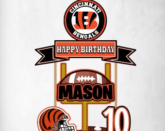 Bengals Birthday Topper | Etsy