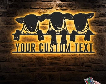 Metal Sheep Sign Custom - Etsy