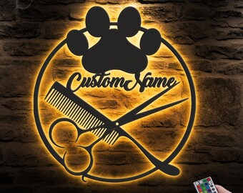 Custom Dog Grooming Sign - Etsy