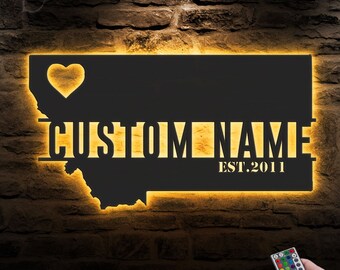 Metal Montana Sign - Etsy