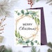 Merry Christmas Card, Printable Christmas Tree Card,digital Merry ...