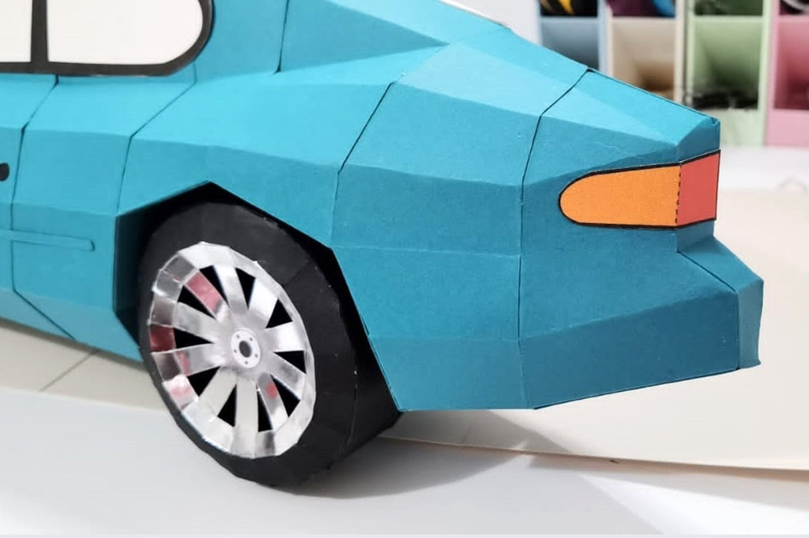 Lowpoly Car Papercraft, 3D Wall Art, Printable Templates (PDF) - Etsy