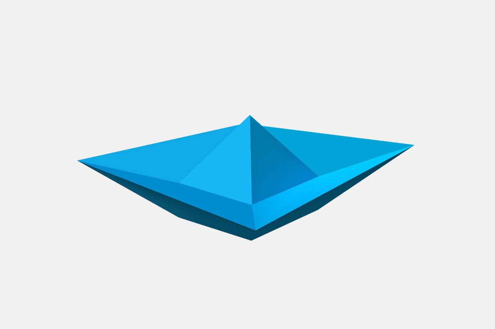 DIY Paper Boat Template, Beach Party Decor (pdf, Eps, Dxf & Png Files ...