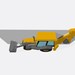 DIY Papercraft JCB Construction Machine,lowpoly Digger,3d Wall Art ...