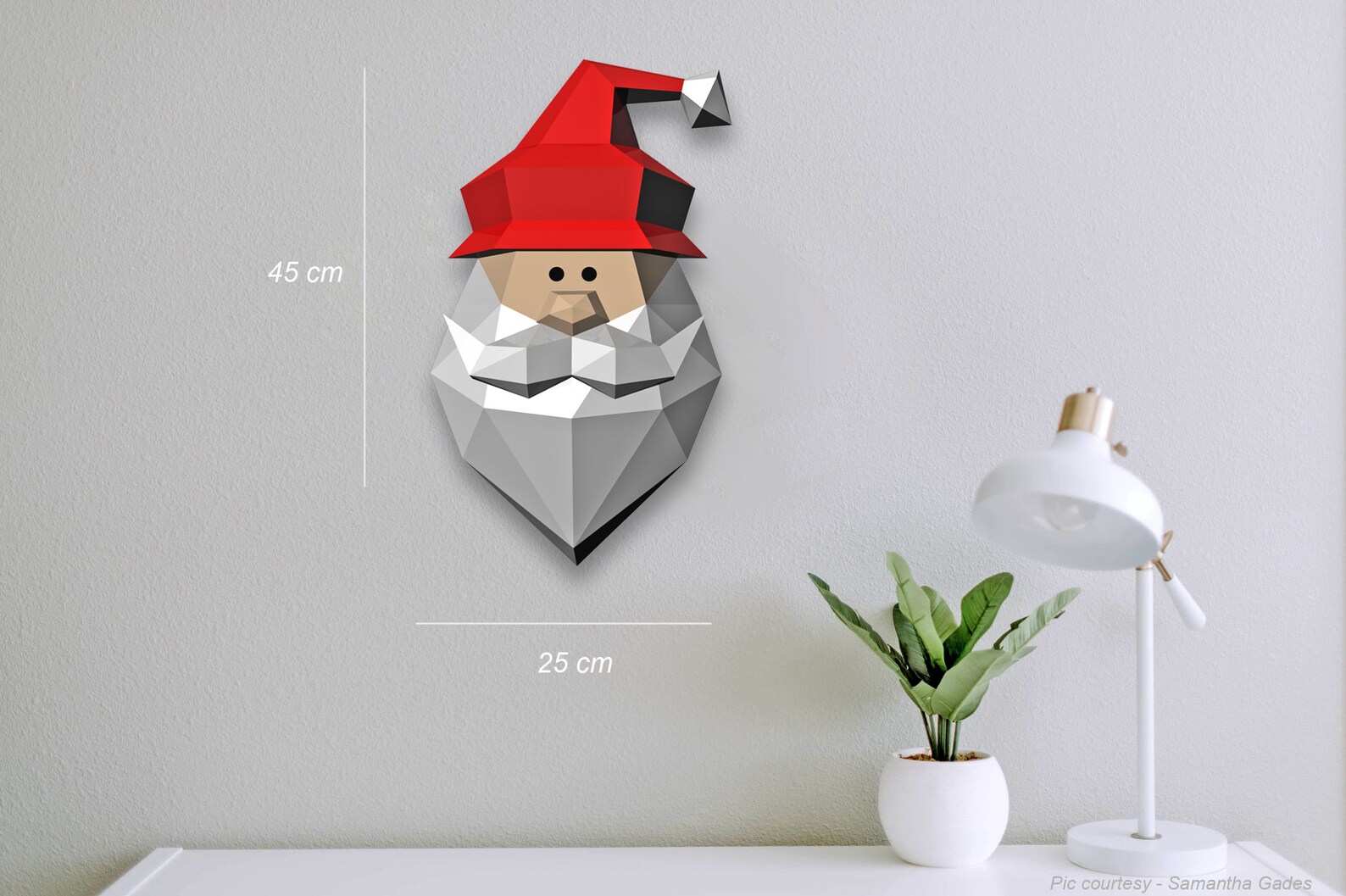 DIY Papercraft Santa Claus Trophy Santa Claus Decorsanta - Etsy