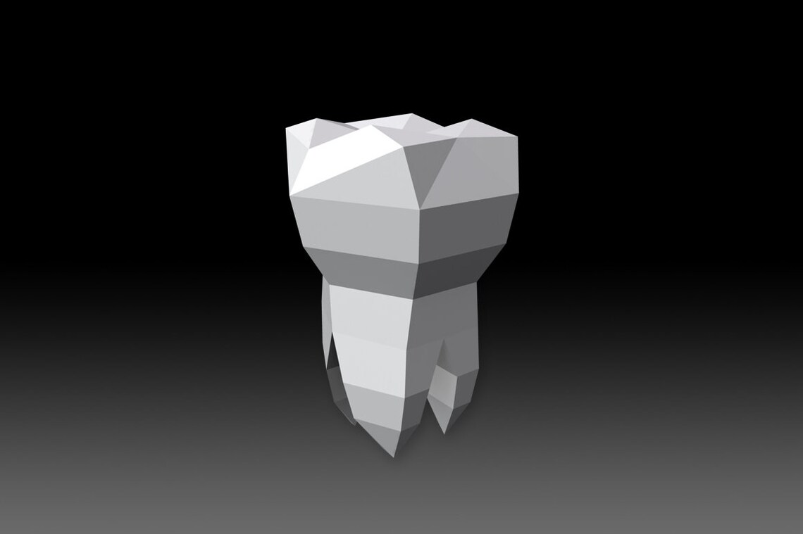 3D Papercraft Tooth Model, Dental Prop (digital Files) - Etsy