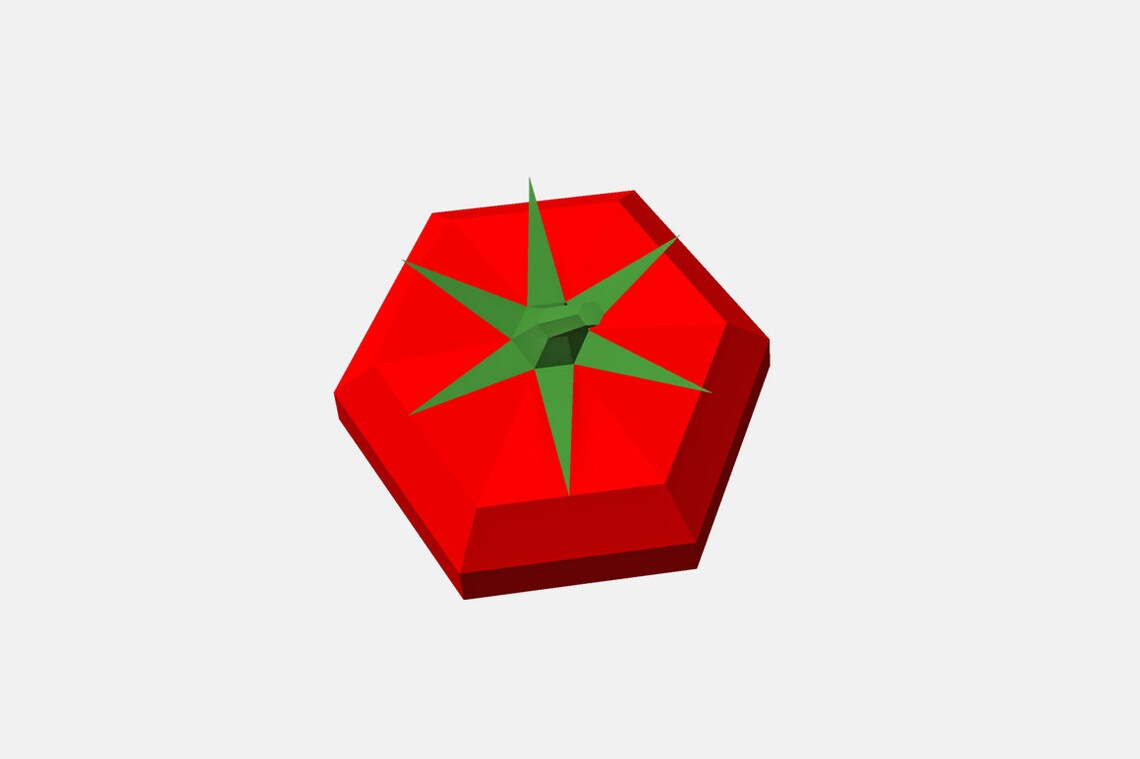 DIY Papercraft Tomato,3d Tomato Model,papercraft Vegetables,kitchen ...