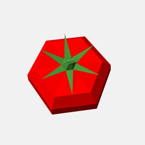 DIY Papercraft Tomato,3d Tomato Model,papercraft Vegetables,kitchen ...
