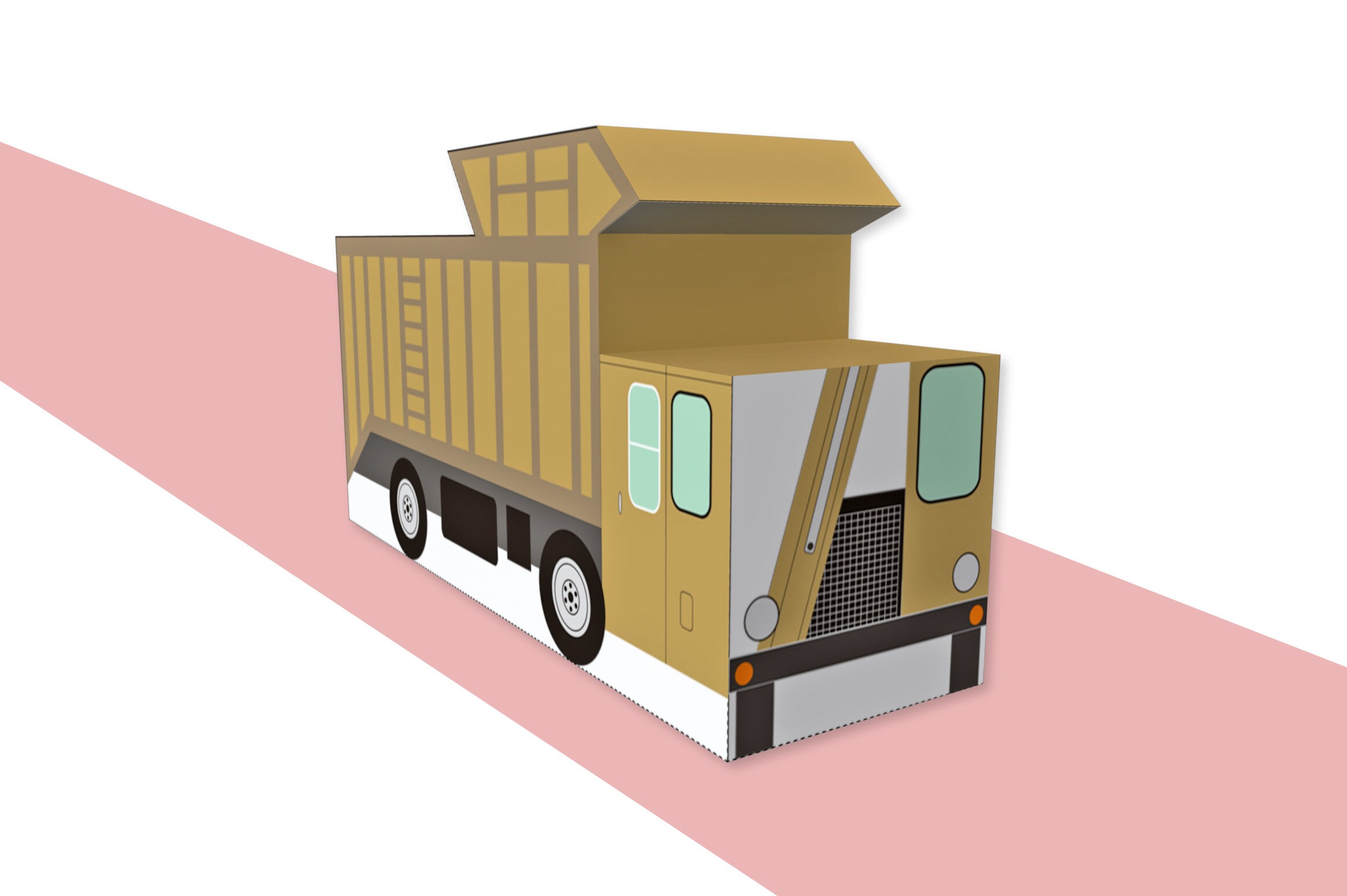 DIY Papercraft Garbage Truck Favorlowpoly Truck - Etsy
