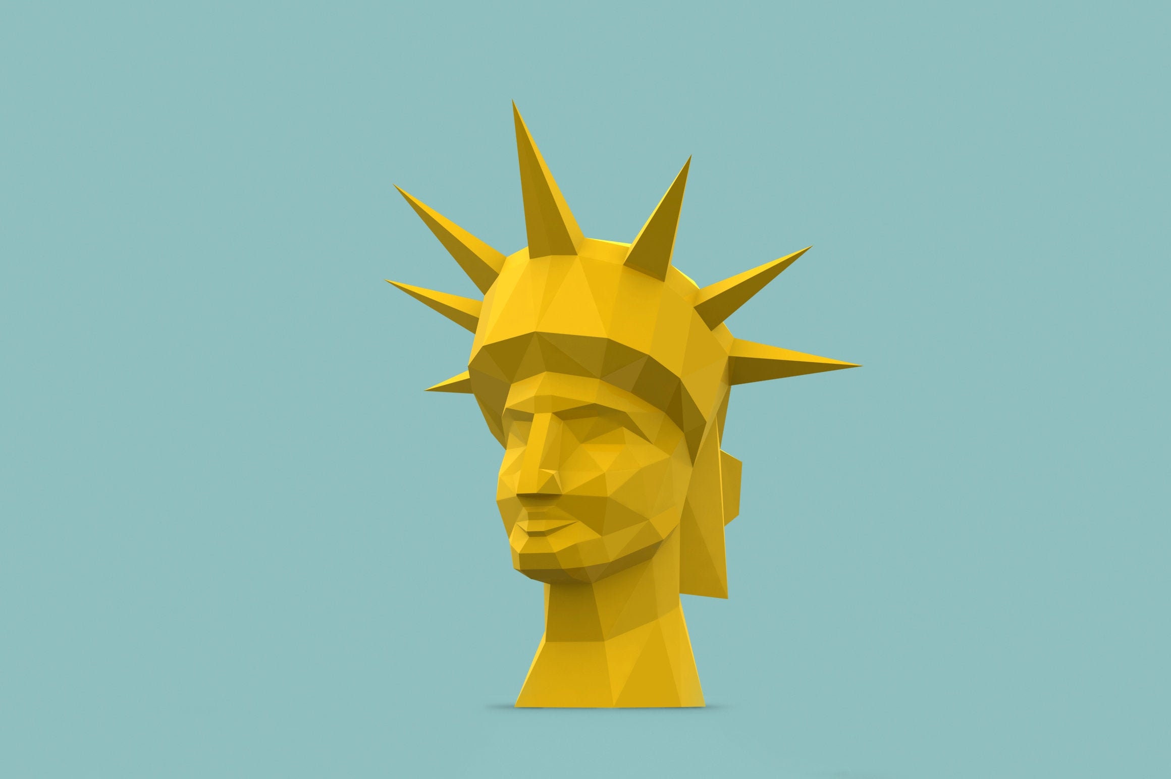 DIY Papercraftstatue of Liberty Papercraft Trophystatue - Etsy