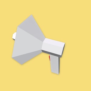 DIY Papercraft Megaphone Props, Loudspeaker Png, Party Props, Rally ...