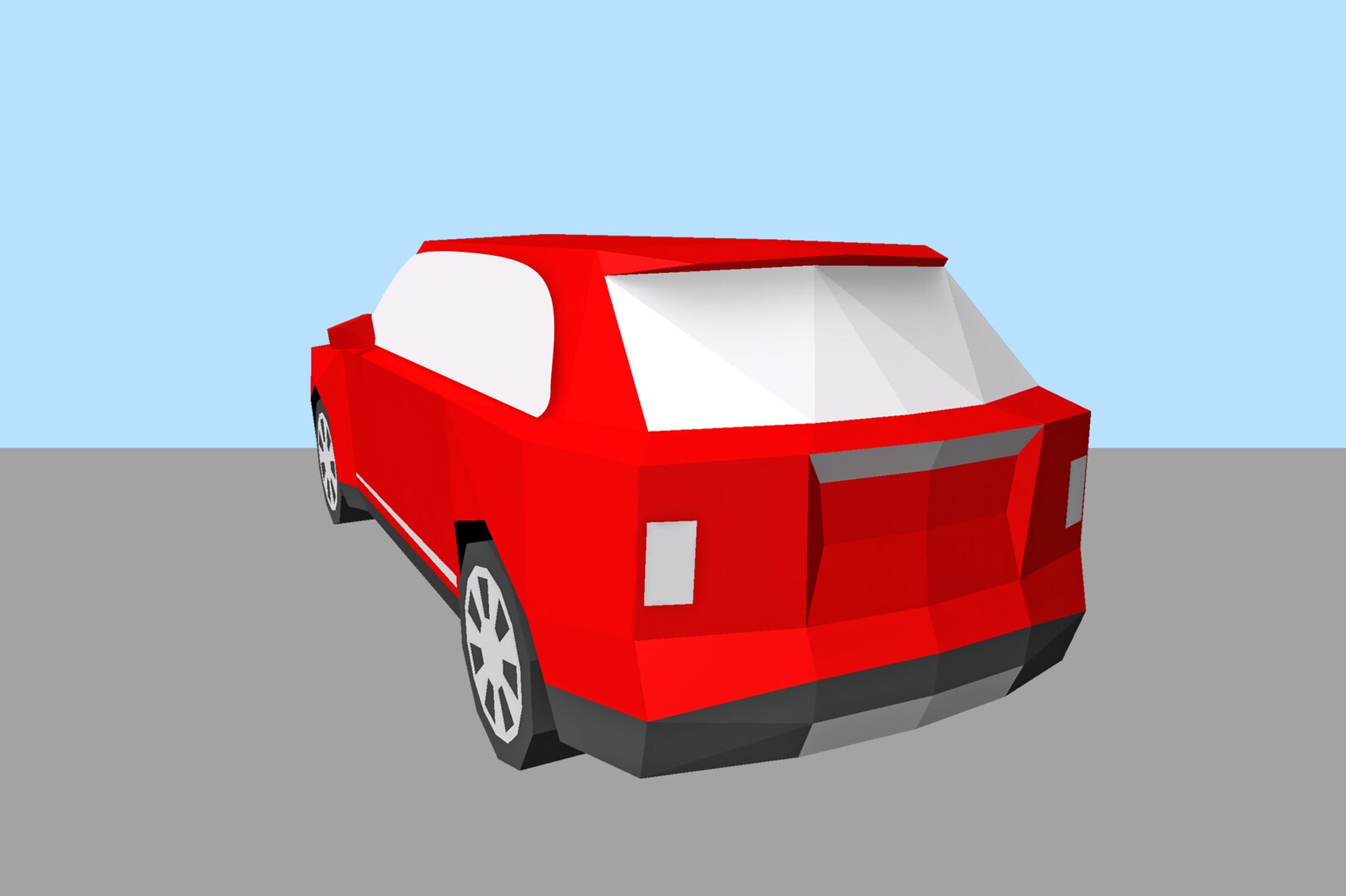 DIY Papercraft Carlowpoly Car3d Car Modelprintable Car | Etsy