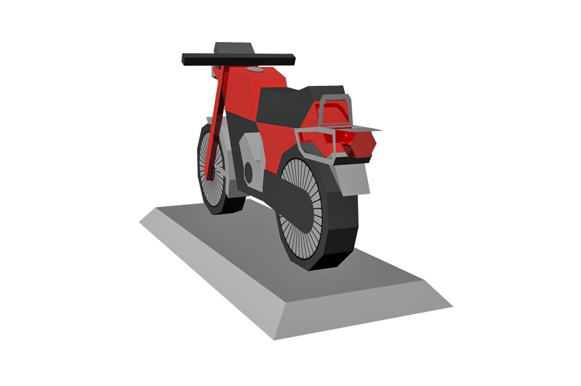 DIY Papercraft Motorbike Papercraft bike 3d arte de la - Etsy México