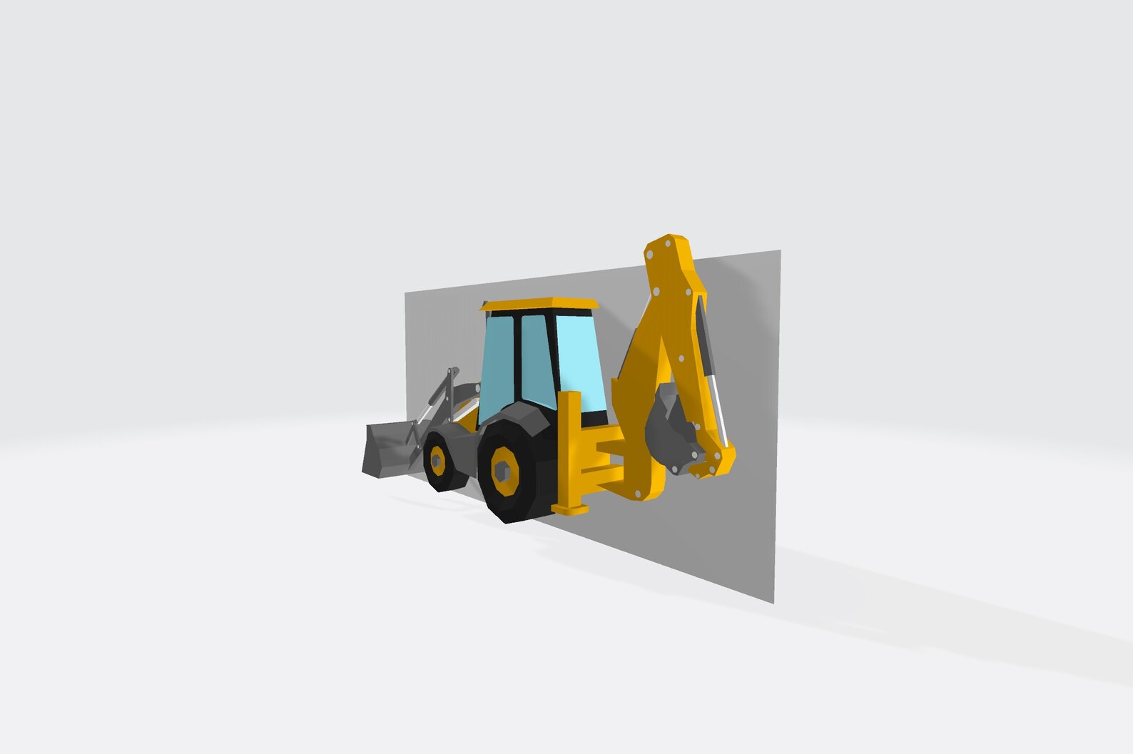 DIY Papercraft JCB Construction Machinelowpoly Digger3d Wall - Etsy