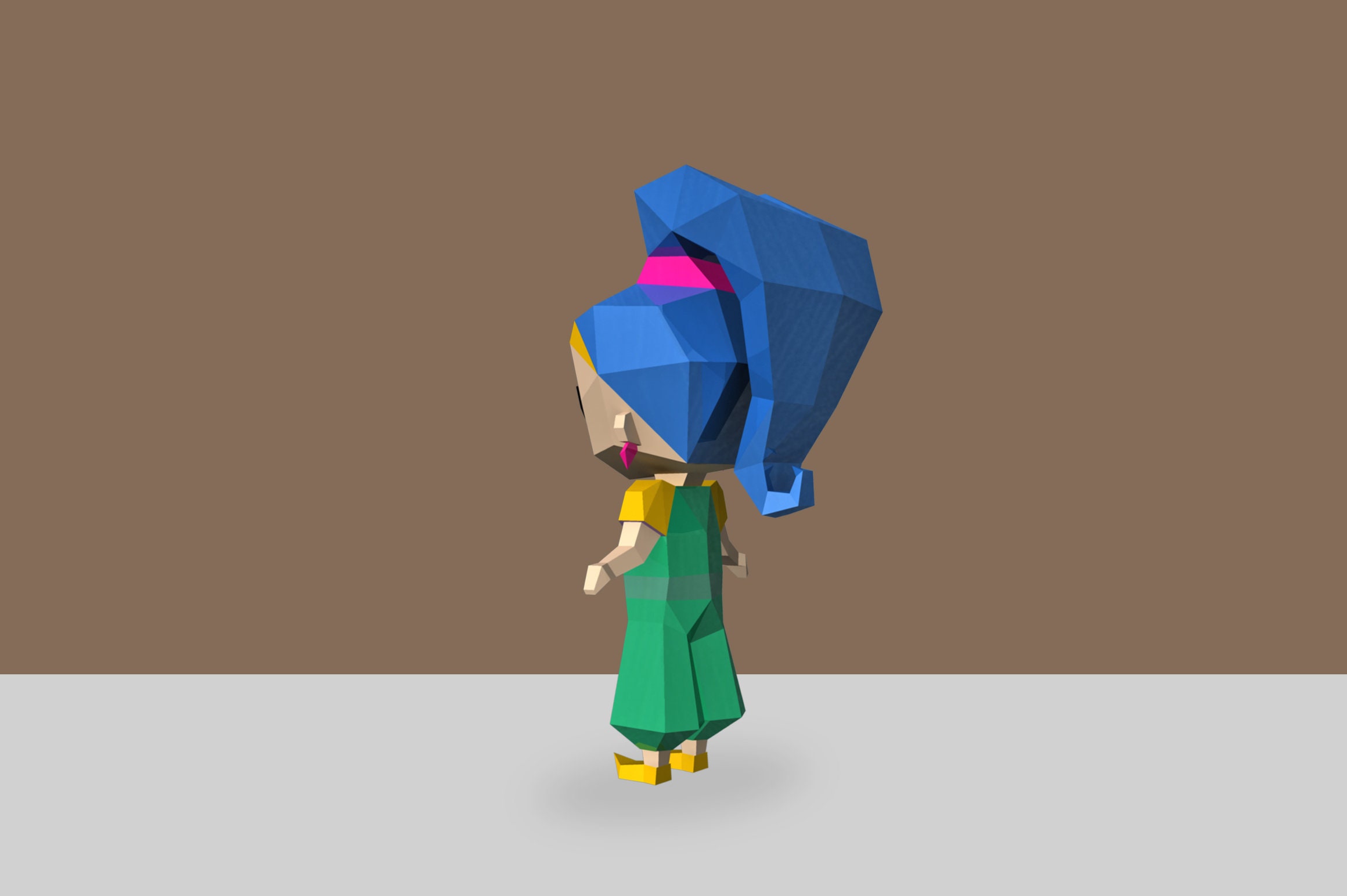 DIY Papercraft Toon Girl Character Papaercraft Girl - Etsy Australia