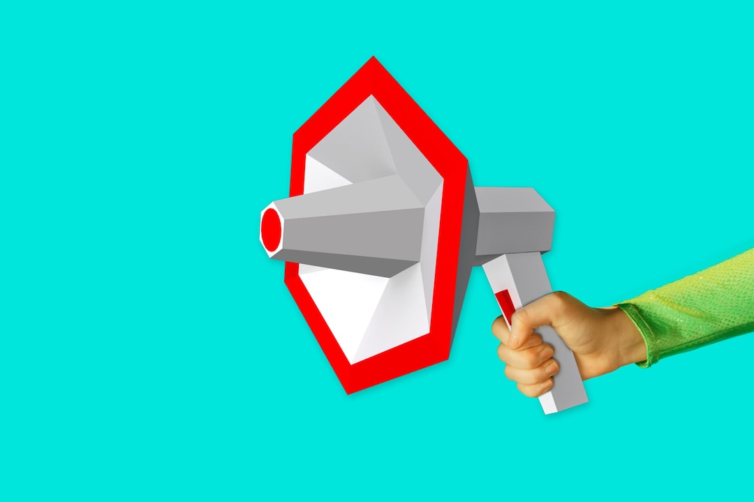 DIY Papercraft Megaphone Props, Loudspeaker Png, Party Props, Rally ...