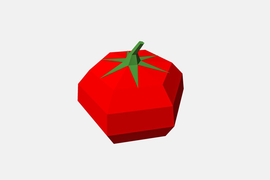DIY Papercraft Tomato3d Tomato modelpapercraft | Etsy