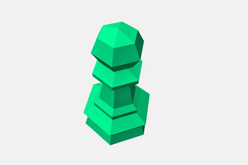 DIY Papercraft Chess Pawn, Table Decor (pdf, Eps, Dxf, Png Files) - Etsy