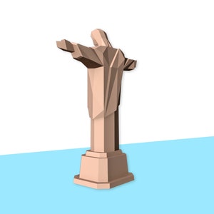 DIY Papercraft Christ the Redeemer,christ Statue, Art Deco Statue of ...