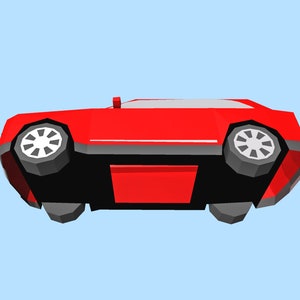 DIY Papercraft Car,lowpoly Car,3d Car Model,printable Car Templates,pdf ...
