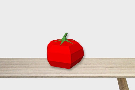 DIY Papercraft Tomato3d Tomato modelpapercraft | Etsy