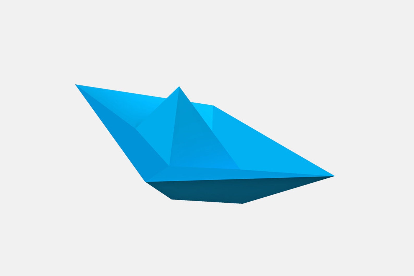 DIY Paper Boat Template, Beach Party Decor (pdf, Eps, Dxf & Png Files ...
